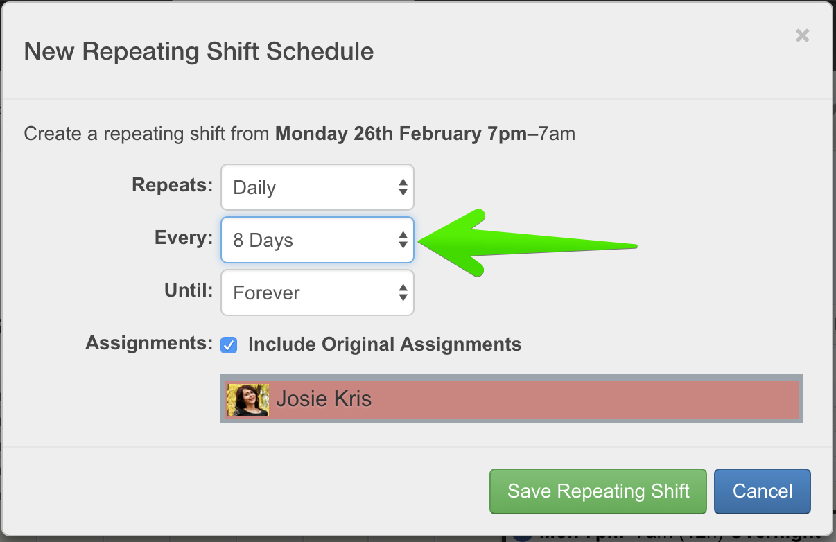 How Do I Create A 4 on 4 off Shift Pattern Rotaville Docs